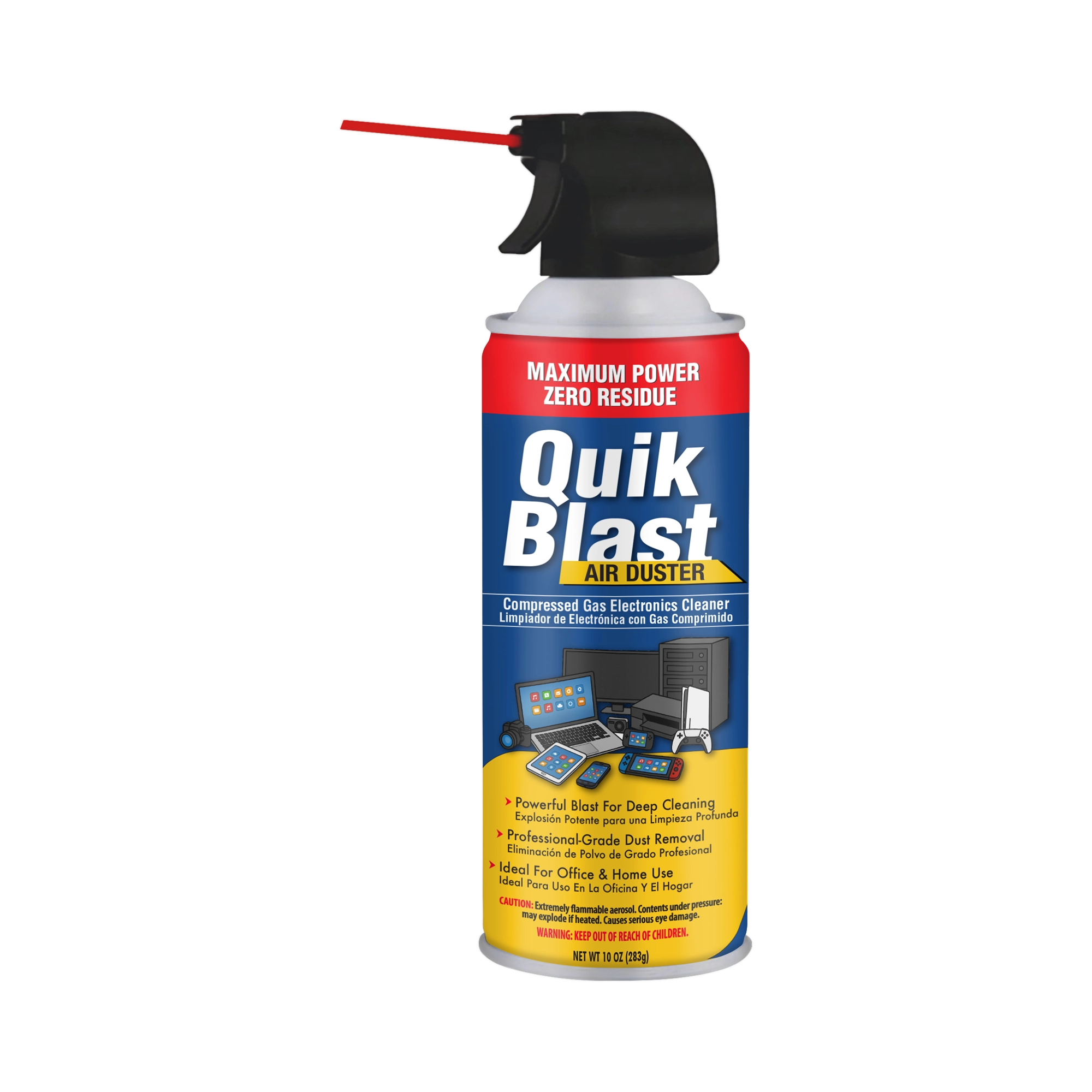 All Temp – Quik Blast Air Duster 12/10 Oz | Bulk Pallet (168 Cases)