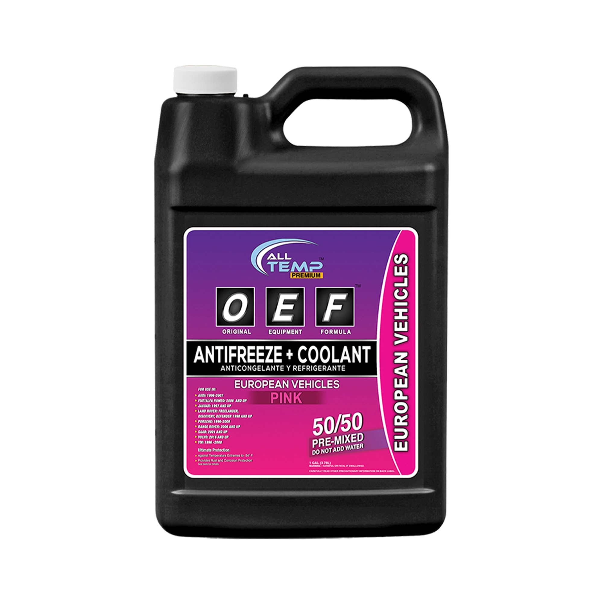 All Temp - OEF European Vehicle Red/Pink 5050 - 6/1Gal | Bulk Pallet
